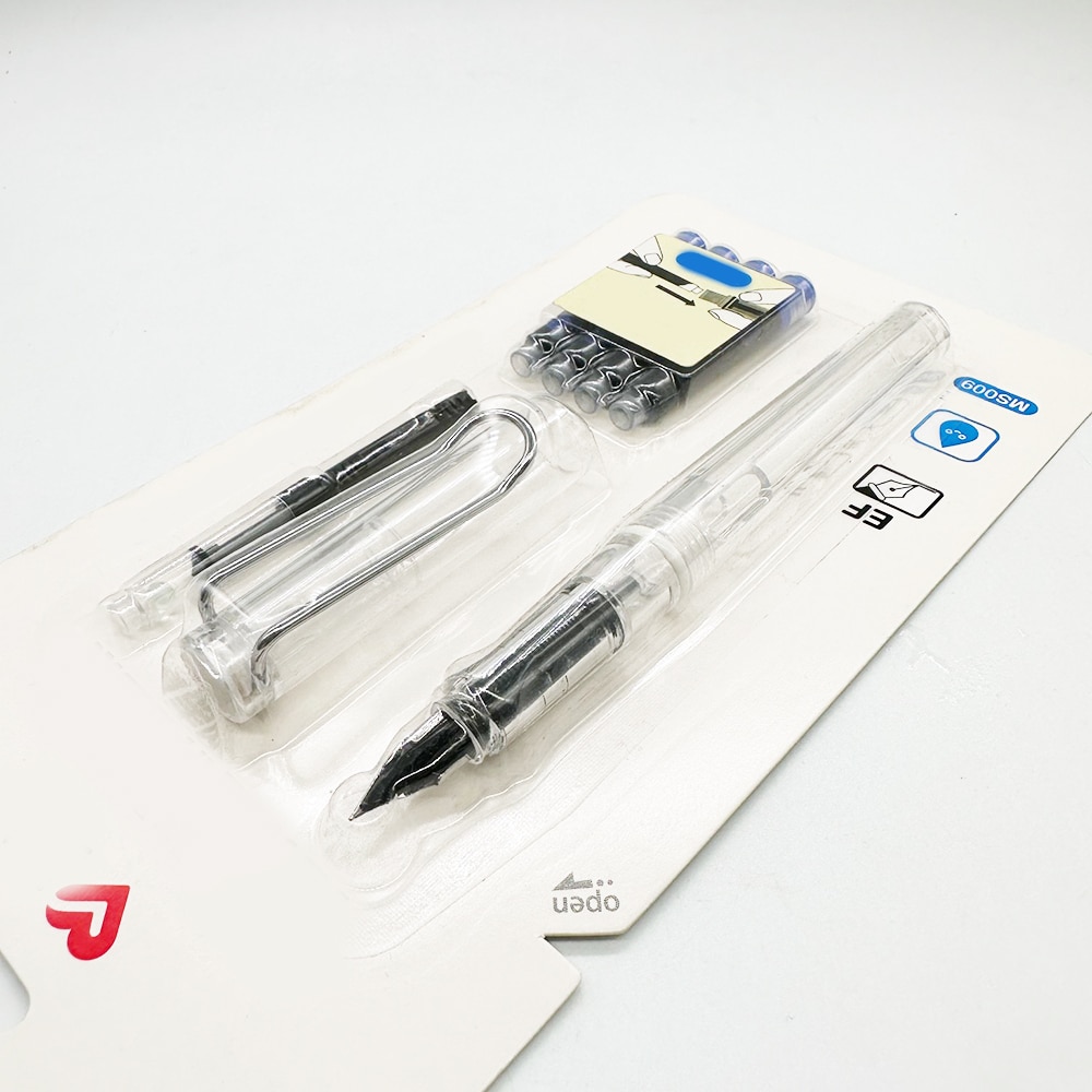 Stilou transparent, dual, rezervor si 4 patroane, Vision XXI - eMAG.ro