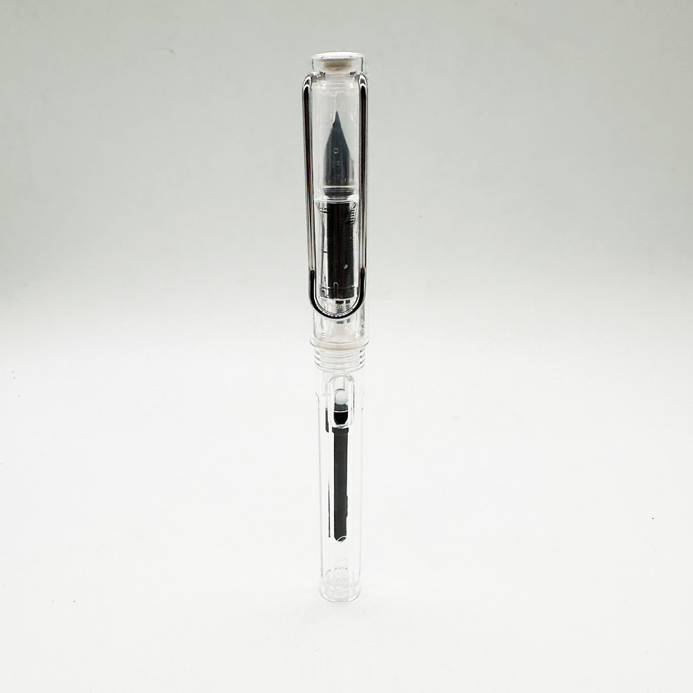 Stilou transparent, dual, rezervor si 4 patroane, Vision XXI - eMAG.ro