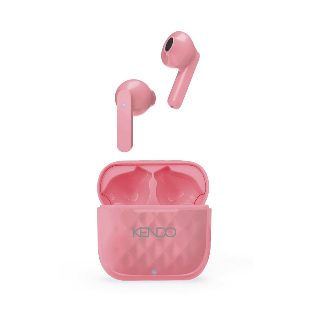 Casti True Wireless In-Ear KENDO TWS 22EXR, Bluetooth, USB-C, Roz - eMAG.ro