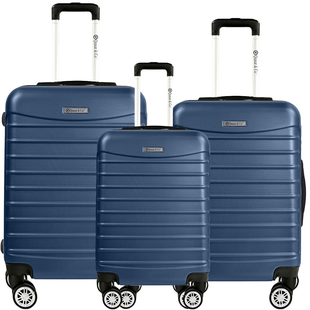 Set 3 trolere, Quasar & Co.®, Model Line, 4 roti duble cu rotatie 360 ...