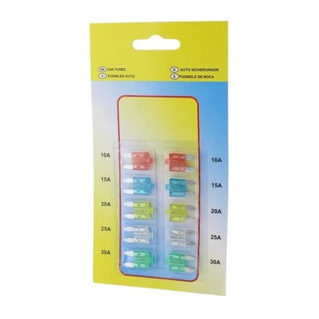 Set 10 sigurante auto, mini, cu led, 196693 - eMAG.ro