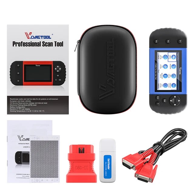 Echipament de diagnosticare, OBD2, codare ECU, german, 20 reset, negru ...