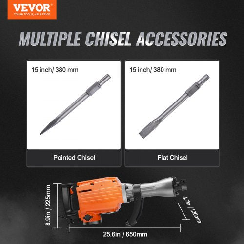 Picamer ciocan demolator, 2200W, cu 2 dalti - eMAG.ro