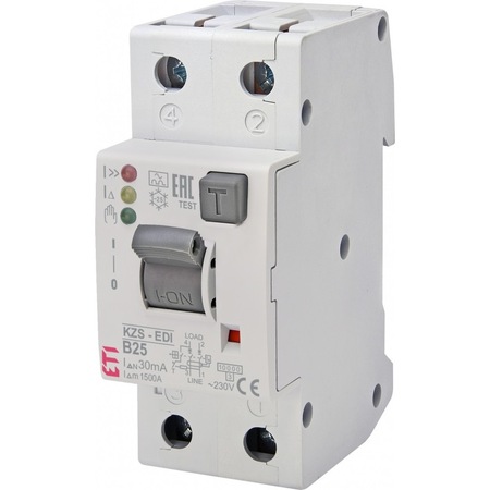 Siguranta automata cu protectie diferentiala si supracurent RCBO KZS-2M2p EDI A B25/0.03 - eMAG.ro