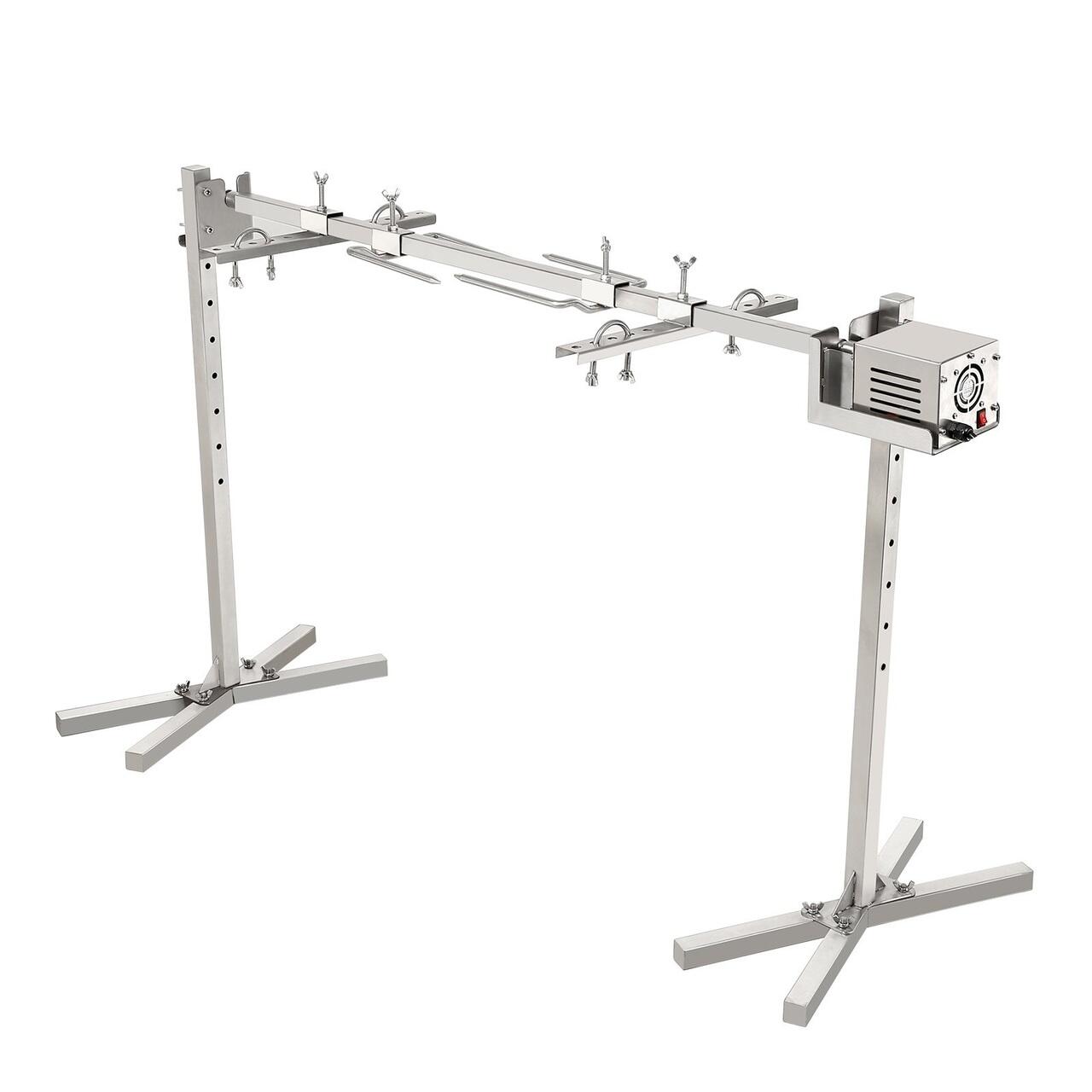 Rotisor electric pentru gratar Vevor Inox, max 41 kg, lungime de lucru ...