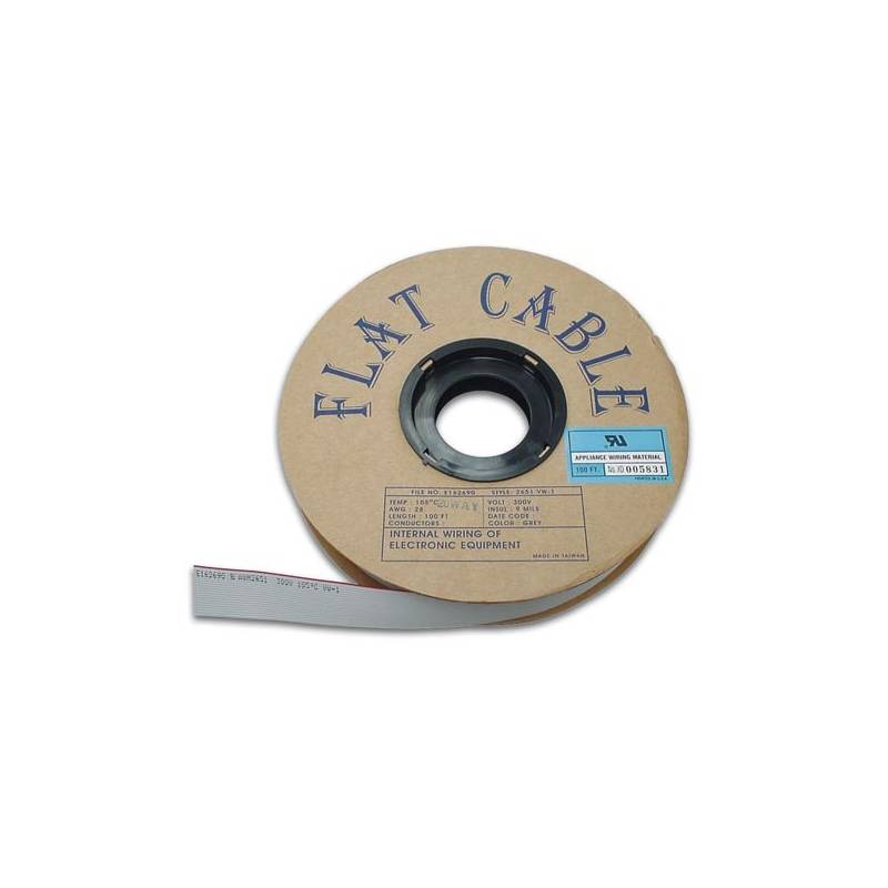 Rola cablu plat gri, 20 fire, 30, 5ml - eMAG.ro