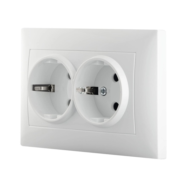 Priza dubla cu impamantare Nelio - eMAG.ro