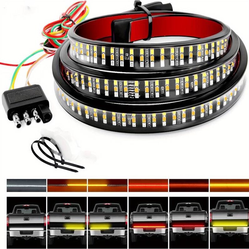 Banda LED Auto pentru Haion Saiconcept®, 1.5 M Lungime, 3 Lumini, 12V ...