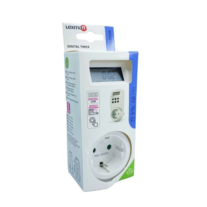 Priza programabila digitala Lexman, 16 A - eMAG.ro