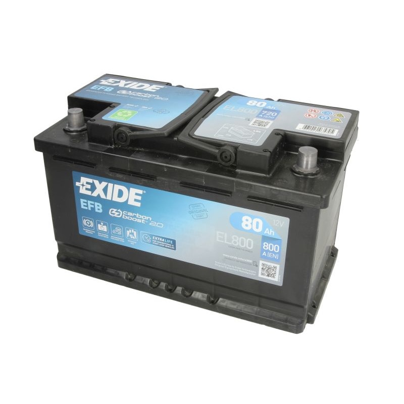 Acumulator EXIDE 12V 80Ah/800A START&STOP EFB, Turisme, Baterie pentru vehicule comerciale - eMAG.ro