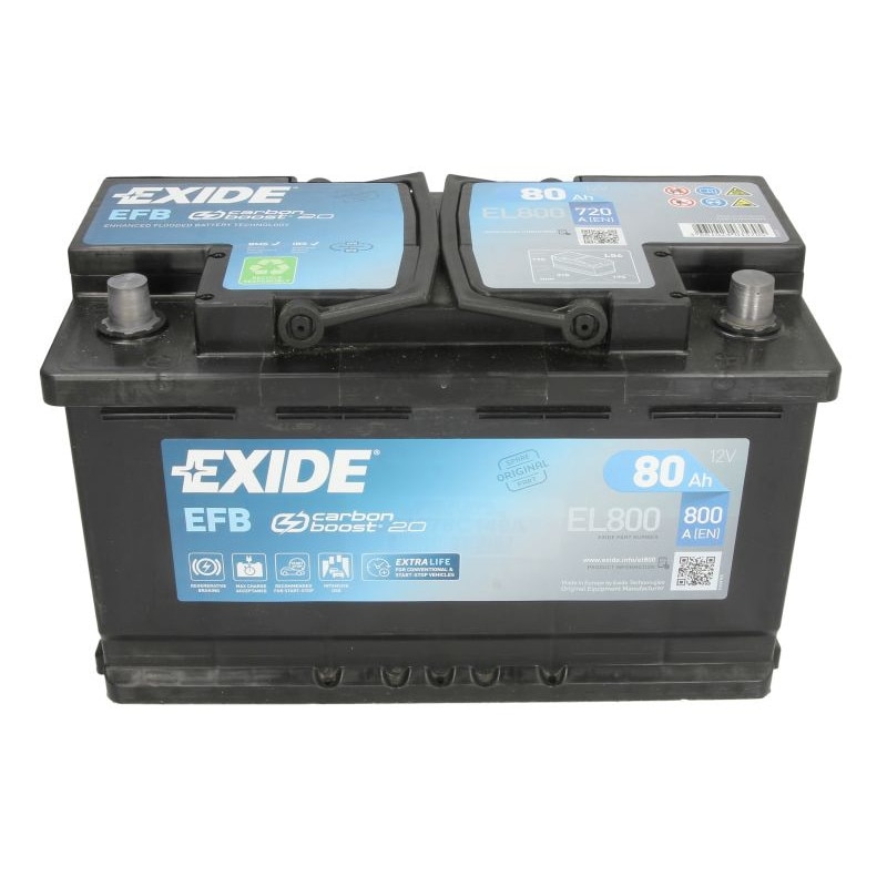 Acumulator EXIDE 12V 80Ah/800A START&STOP EFB, Turisme, Baterie pentru ...