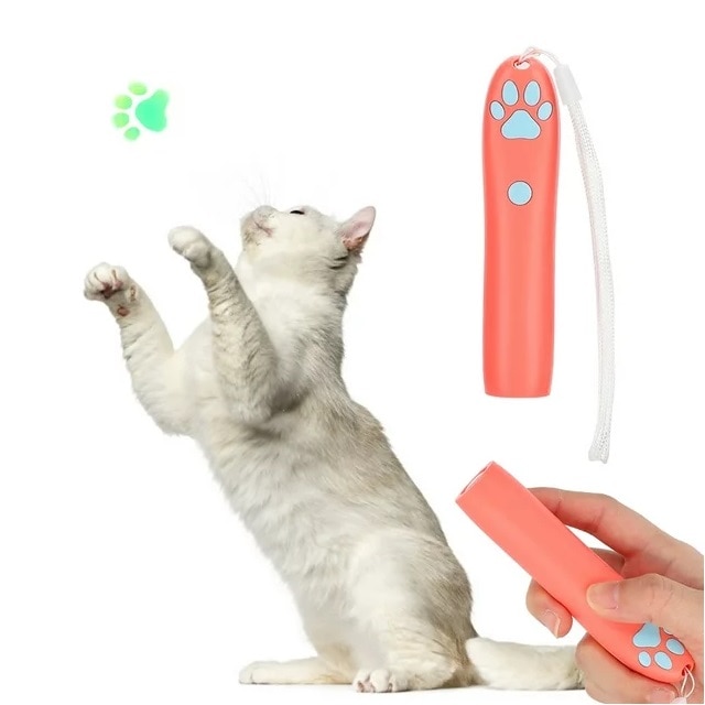 Jucarie cu lumina LED care proiecteaza o labuta de animale, pentru ...