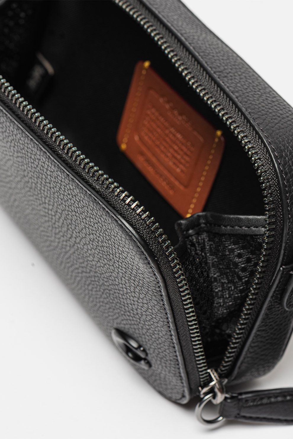 Coach, Geanta crossbody de piele Charter, Negru - eMAG.ro