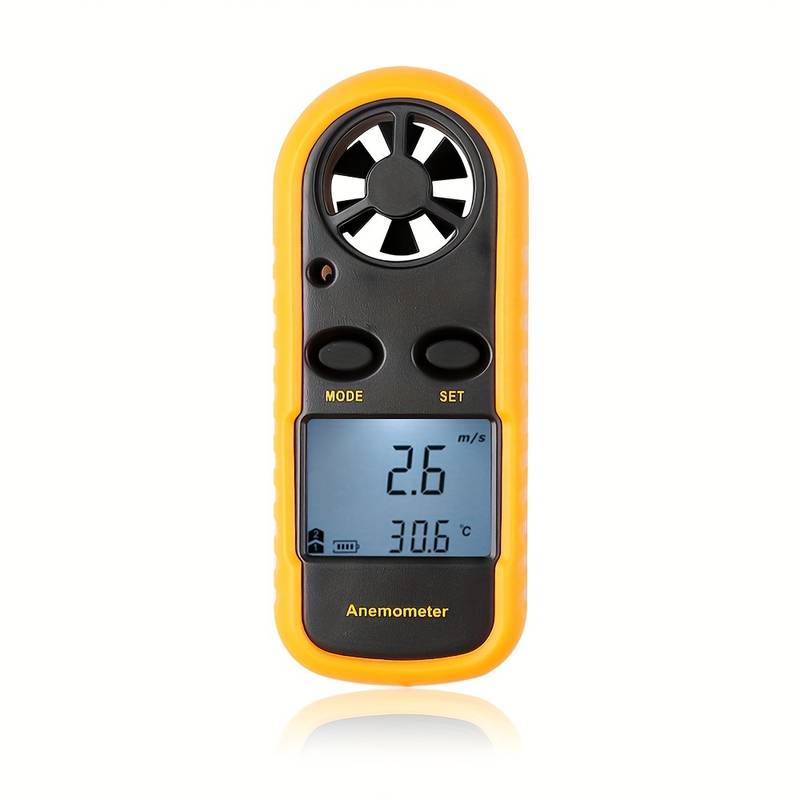 Anemometru digital de mana pentru viteza vantului GM816 30m/s (65MPH ...