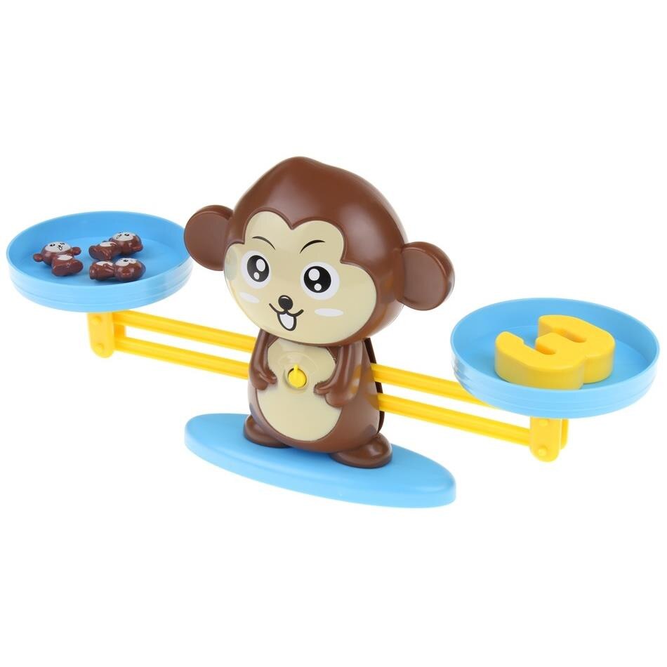 Образователна играчка Monkey scale, За изучаване на цифри и математика ...