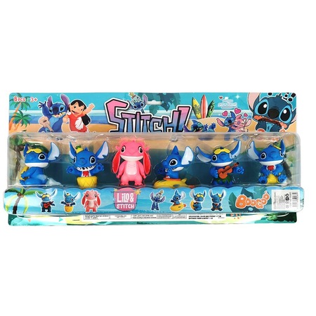 Set figurine, Stitch, 6 personaje, 3+ ani - eMAG.ro
