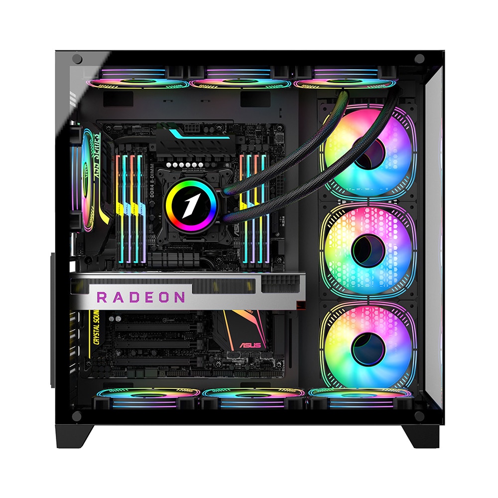 Кутия 1stplayer® Gaming Mv8 Tp Argb Cube Tower Atx M Atx Itx без