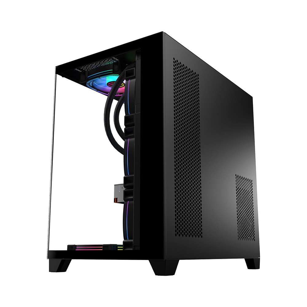 Кутия 1stPLAYER® Gaming MV8-TP, ARGB, Cube-Tower, ATX\M-ATX\ITX, без ...