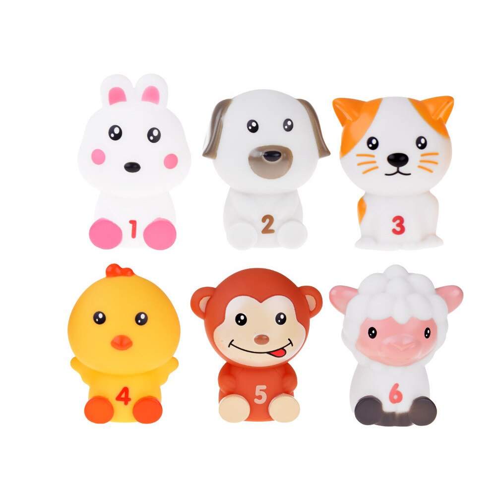 Set de marionete din cauciuc pentru animale de companie cu numere in ...