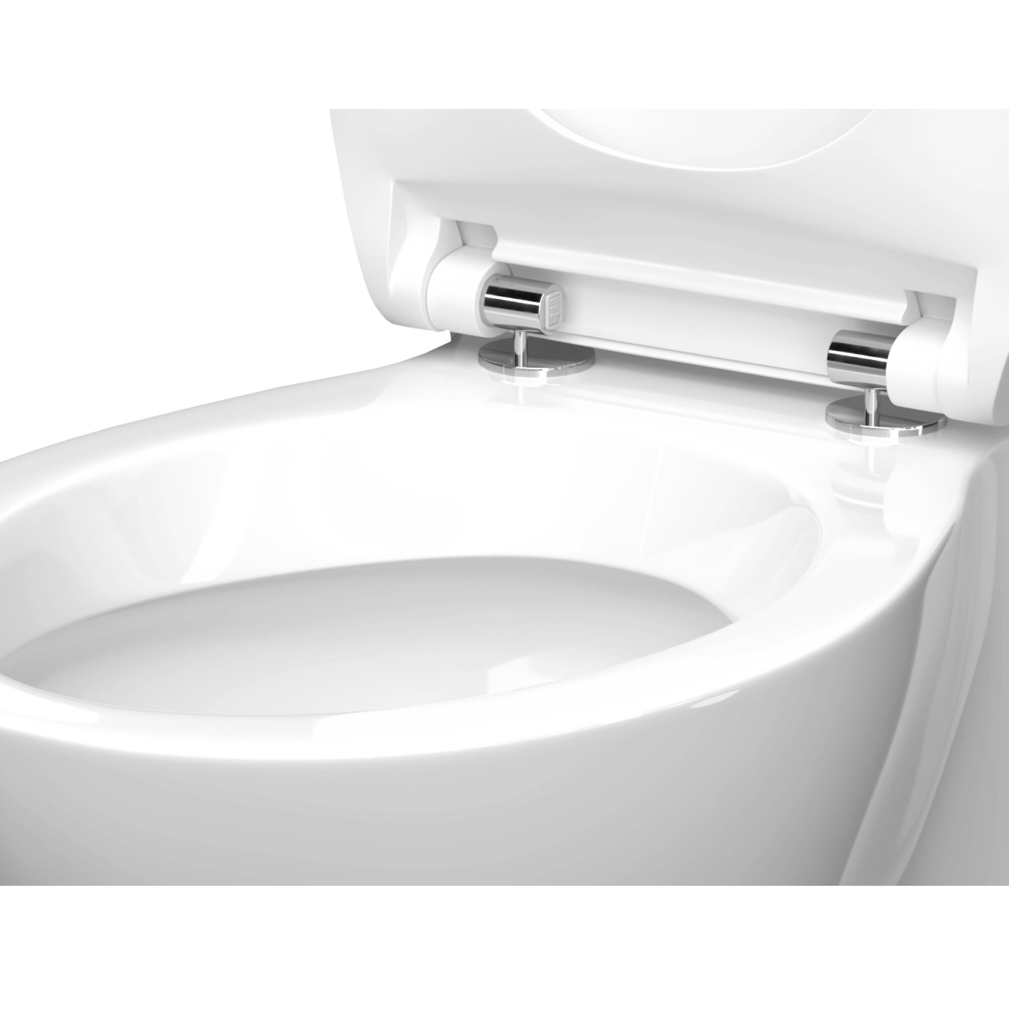 Set toaleta/colac/rezervor, Keramin, Portelan, Inchidere lenta, Alb ...