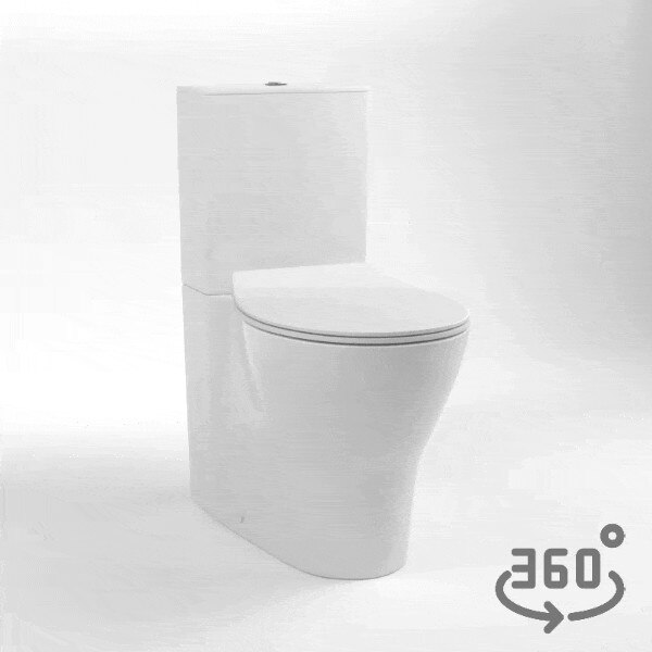 Set toaleta/colac/rezervor, Keramin, Portelan, Inchidere lenta, Alb ...