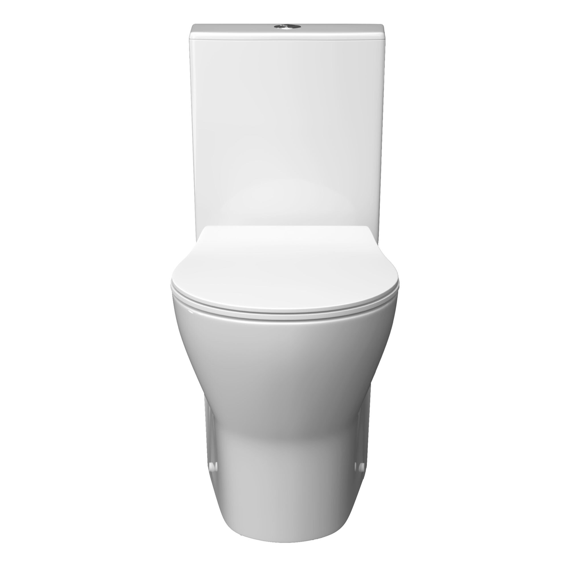 Set toaleta/colac/rezervor, Keramin, Portelan, Inchidere lenta, Alb ...