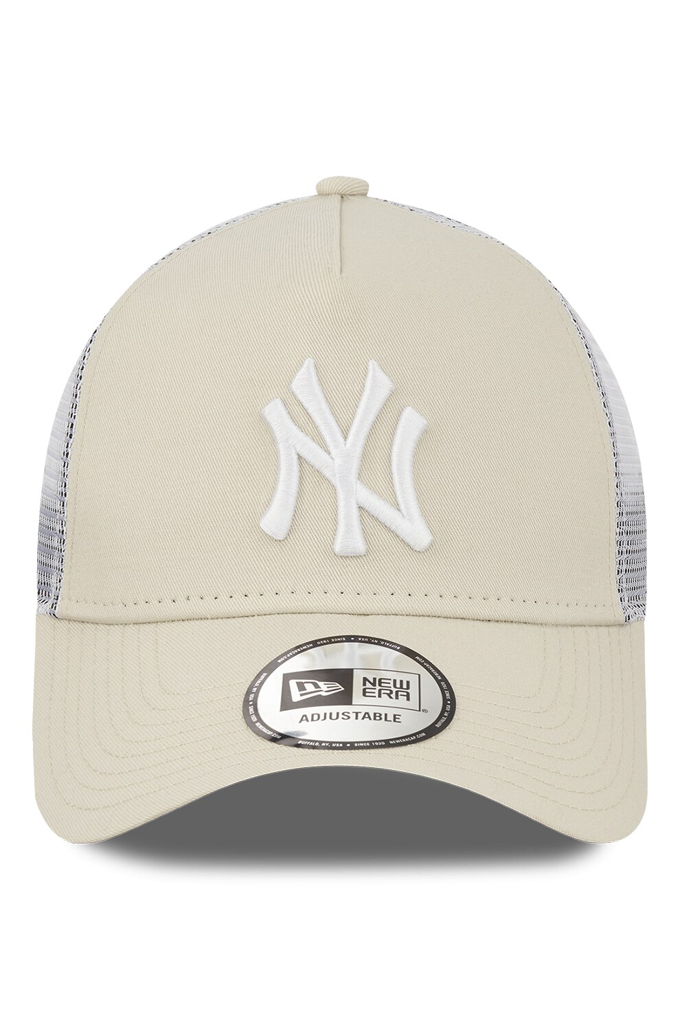 New Era, Sapca baseball cu segmente de plasa, Alb, Bej, 56-62 CM - eMAG.ro