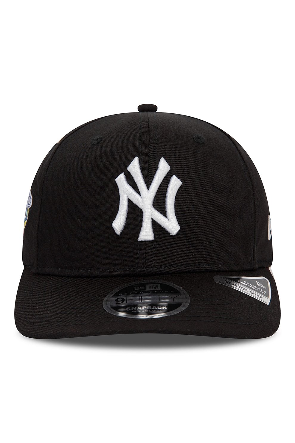 New Era, Sapca cu logo contrastant New York Yankees 9FIFTY, Negru, Alb ...