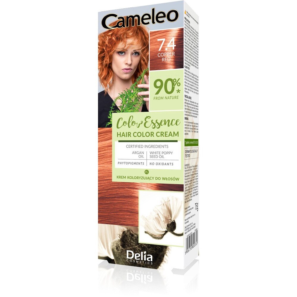 Crema coloranta Cameleo Color Essence, Delia, Nuanta 7.4 Copper red ...