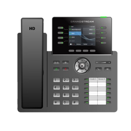 Telefon IP profesional, Grandstream, Wi-Fi, HD, Negru - eMAG.ro