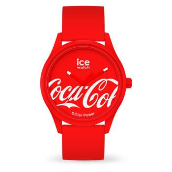 Ceas unisex, ICE, Plastic, Quartz, 40mm, Rosu/Alb - eMAG.ro