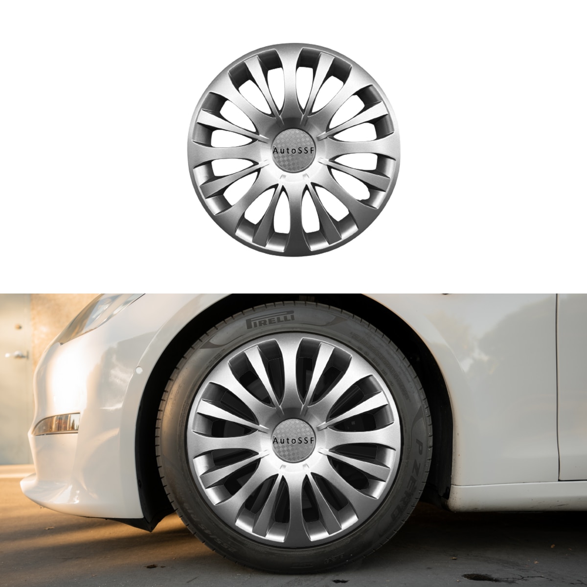 Set 4 Capace Roti R15 AutoSSF ®, Potrivite Jantelor de 15 inch, pentru ...