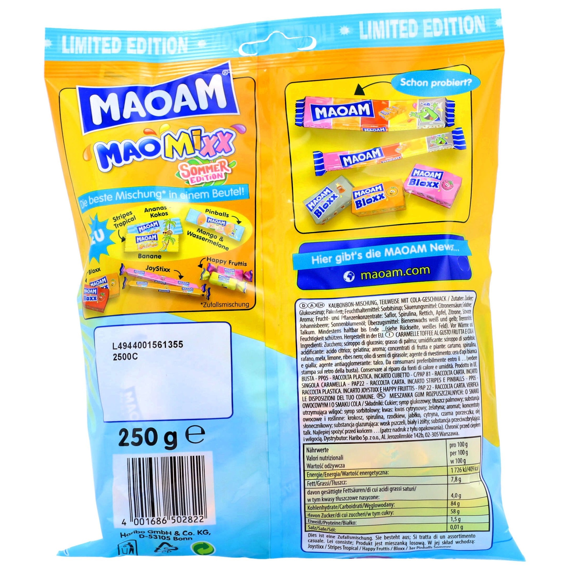 Jeleuri de guma Haribo Maoam MaoMixx, mix de arome, 250g - eMAG.ro