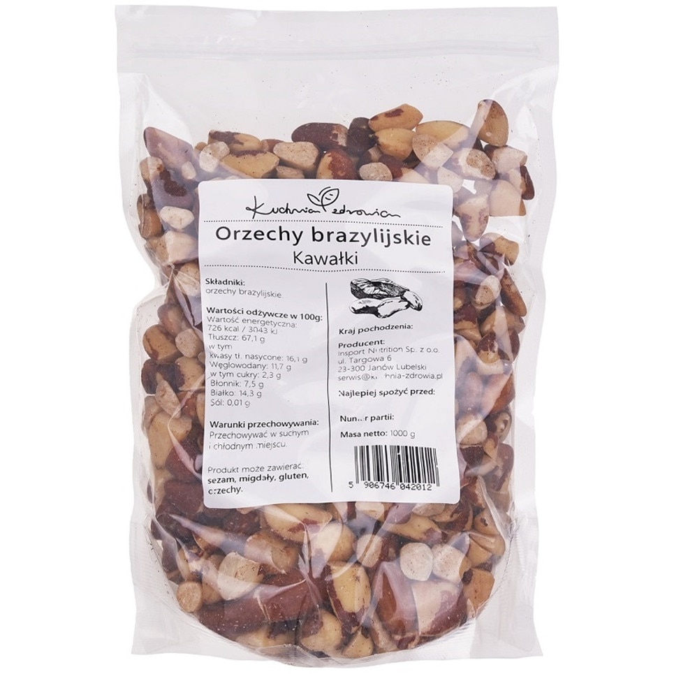 Kuchnia Zdrowia, Bucati de nuci de Brazilia, Fara sare, Natural, Vegan ...
