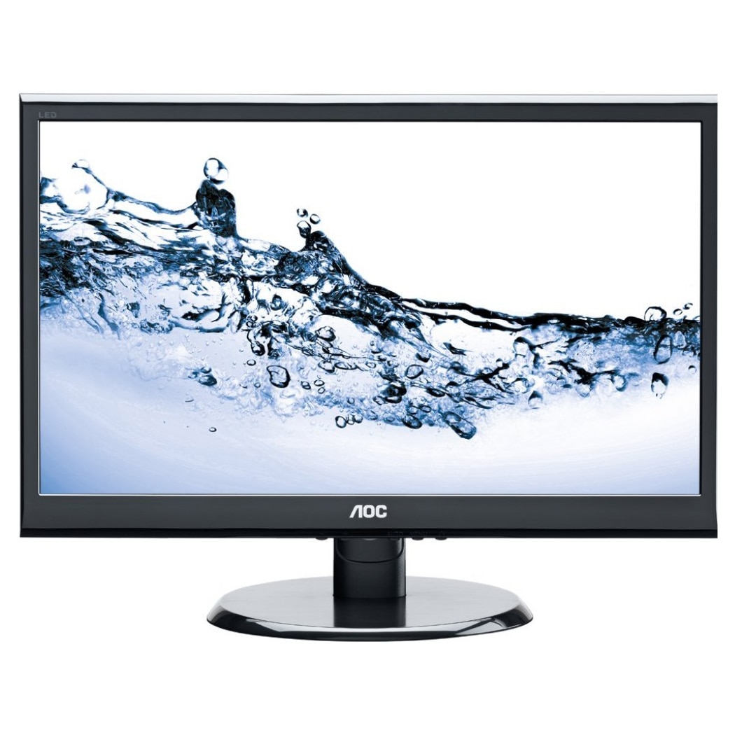 Monitor LED AOC 19.5", Wide, VGA, DVI, Negru Lucios, E2050SWDA - eMAG.ro