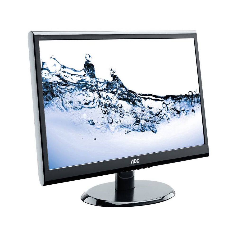 Monitor LED AOC 19.5", Wide, VGA, DVI, Negru Lucios, E2050SWDA - eMAG.ro