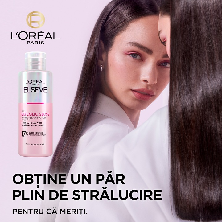 Crema-tratament L'Oreal Paris Elseve Glycolic Gloss pentru stralucirea ...