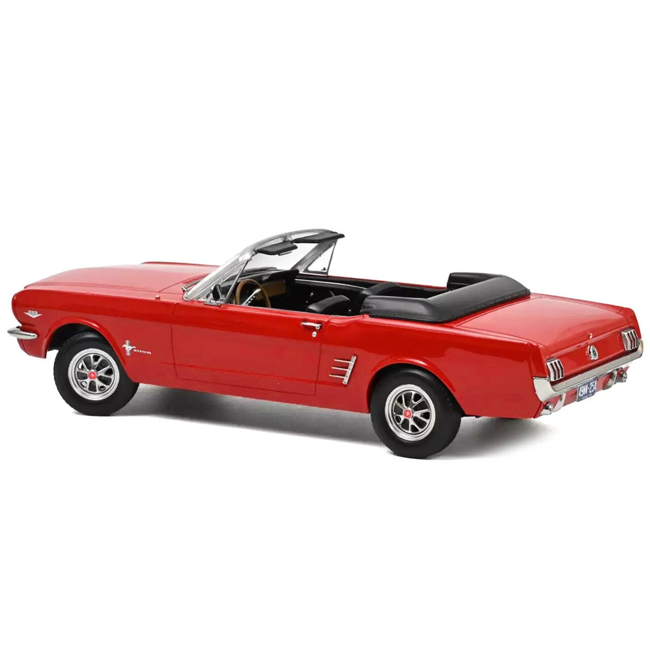 Macheta auto Ford Mustang Convertibil 1966, 1:18, Rosu, Norev - eMAG.ro