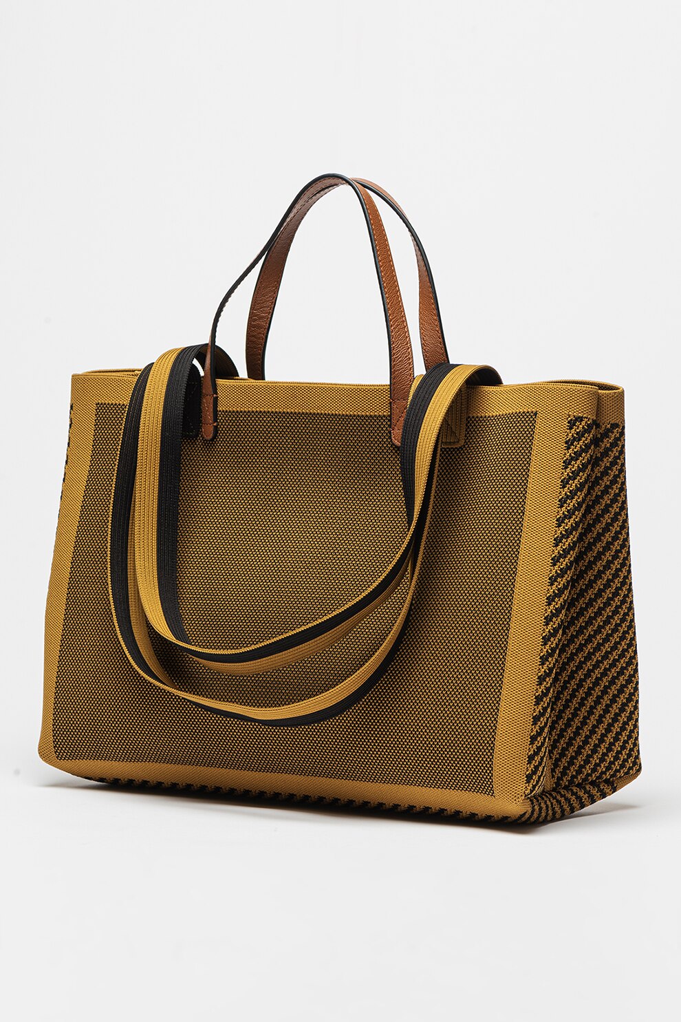 See by Chloé, Geanta shopper cu manere din piele, Verde masliniu - eMAG.ro