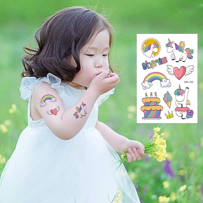 Tatuaje temporare pentru copii, 10 foi, Multicolor - eMAG.ro