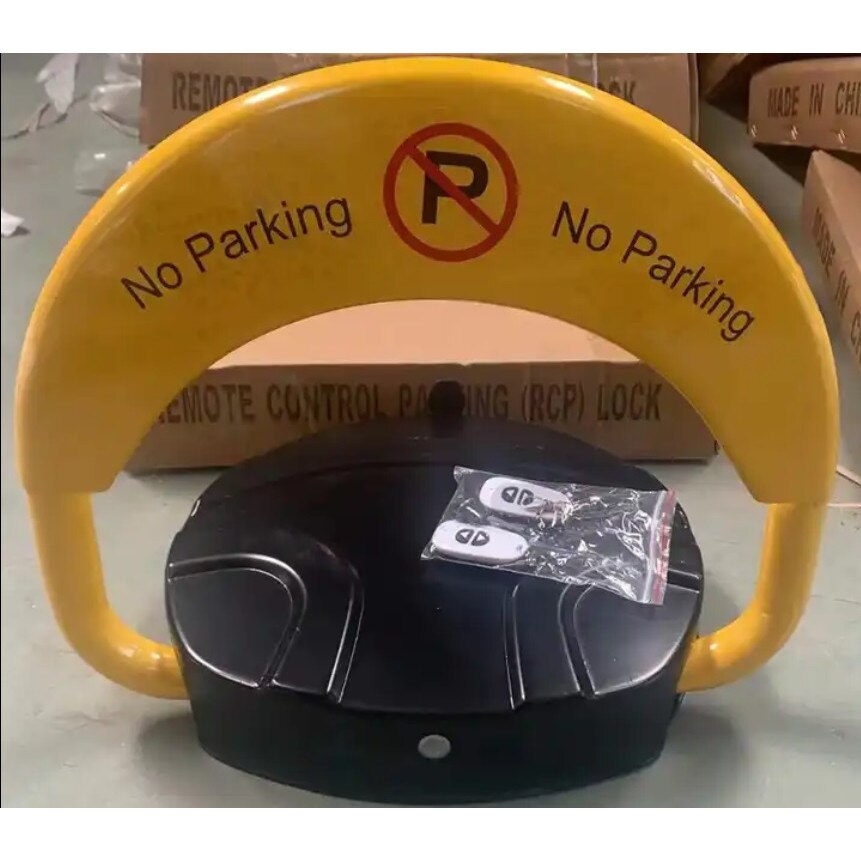 Blocator loc parcare automat, cu 2 telecomenzi si alarma, 2 tone ...