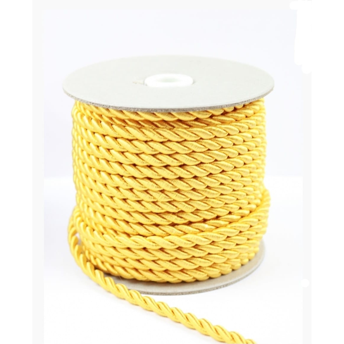 Snur colorat rasucit 5mm 20m, Galben - eMAG.ro