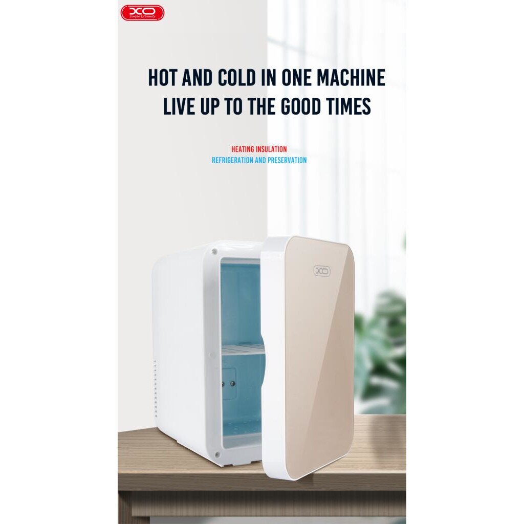 Mini Frigider portabil incalzire/racire XO 12V / 220V CZ002, auriu ...