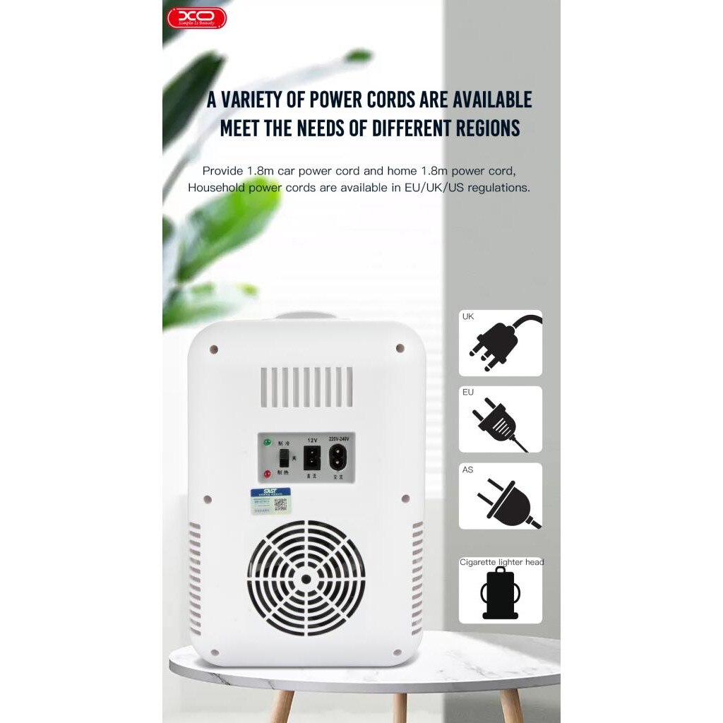 Mini Frigider portabil incalzire/racire XO 12V / 220V CZ002, auriu ...