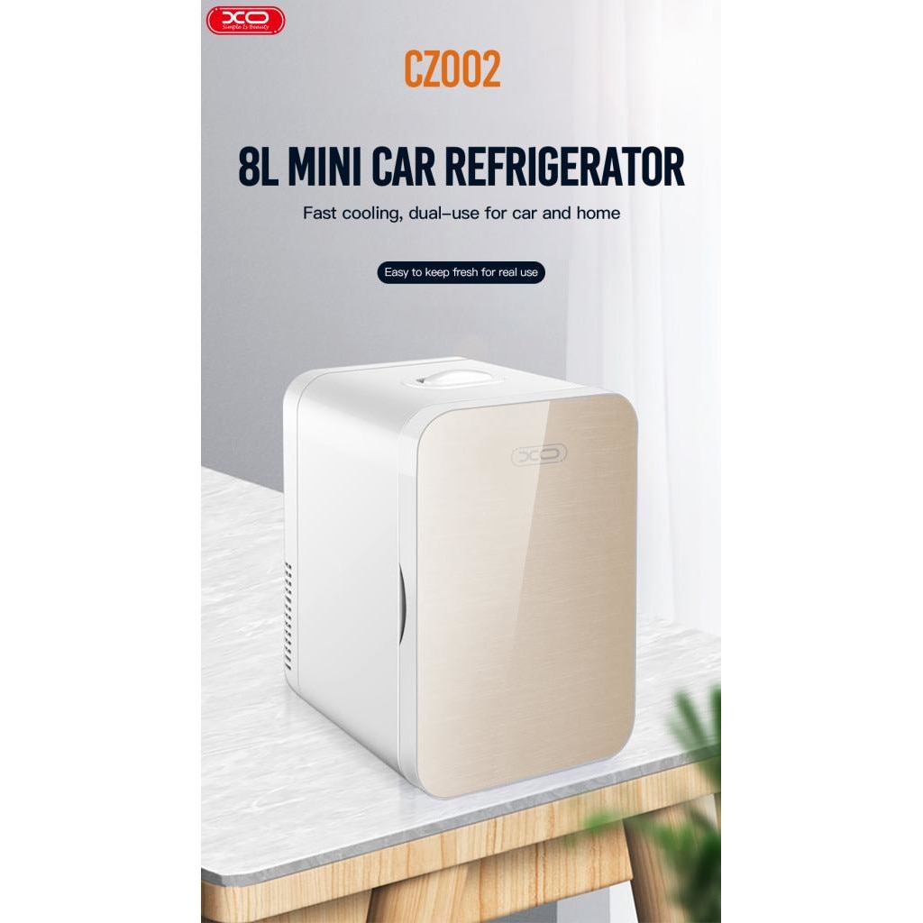 Mini Frigider portabil incalzire/racire XO 12V / 220V CZ002, auriu ...