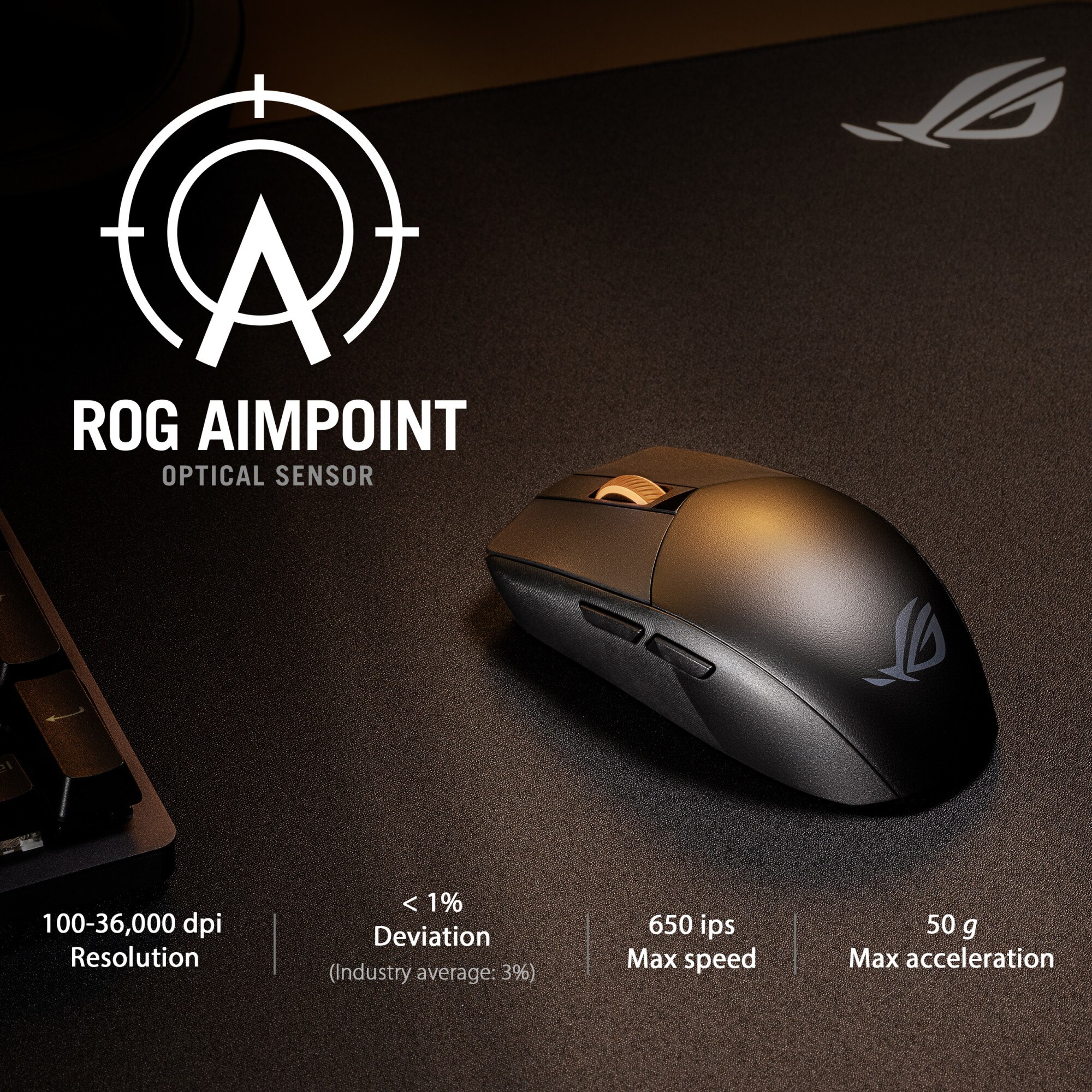 Mouse gaming wireless ASUS ROG STRIX IMPACT III WIRELESS, ambidextru ...