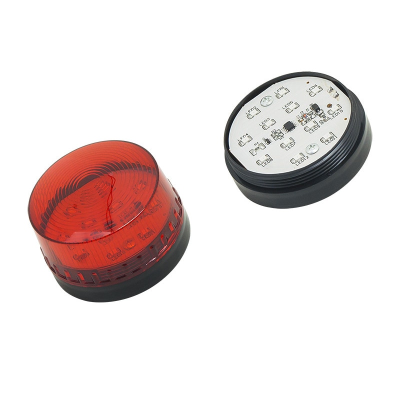 Indicator optic, Lampa de semnalizare LED, 12V, 140mA, Rosu - eMAG.ro