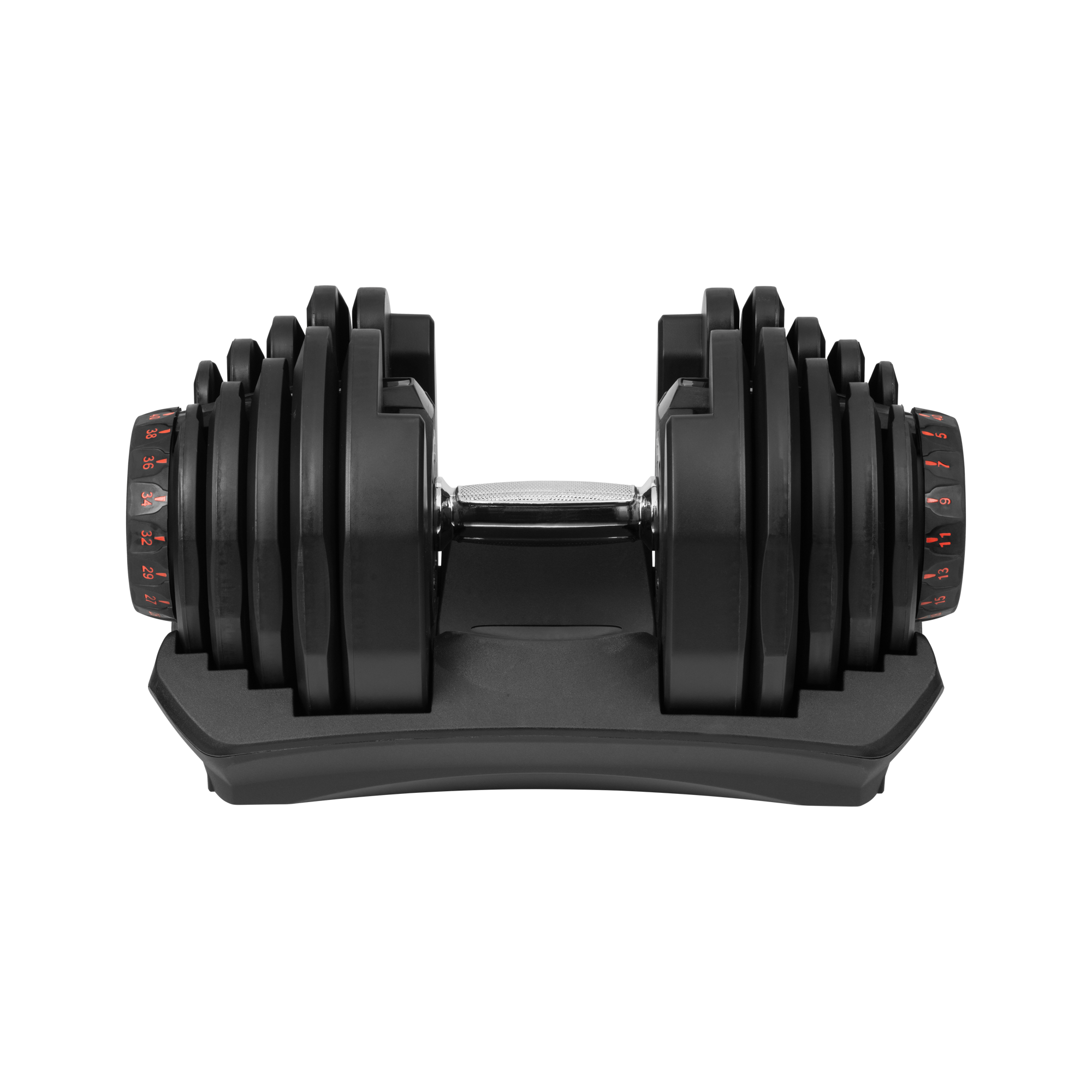 Gantera reglabila, REBEL, Fonta, 40kg, Negru - eMAG.ro