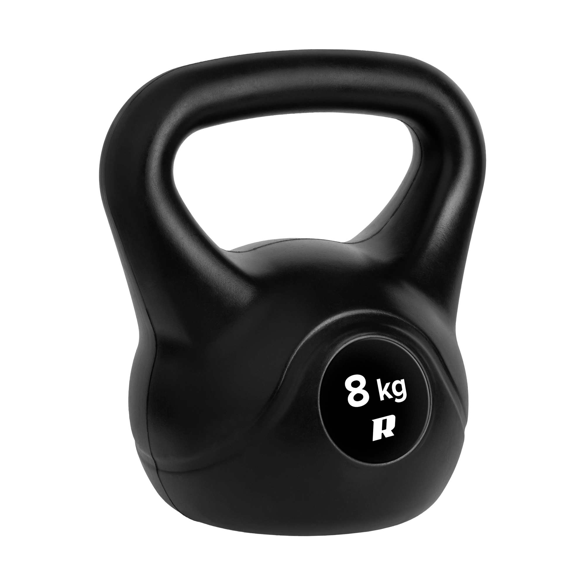Kettlebell 8kg, REBEL, PVC, fekete - eMAG.hu