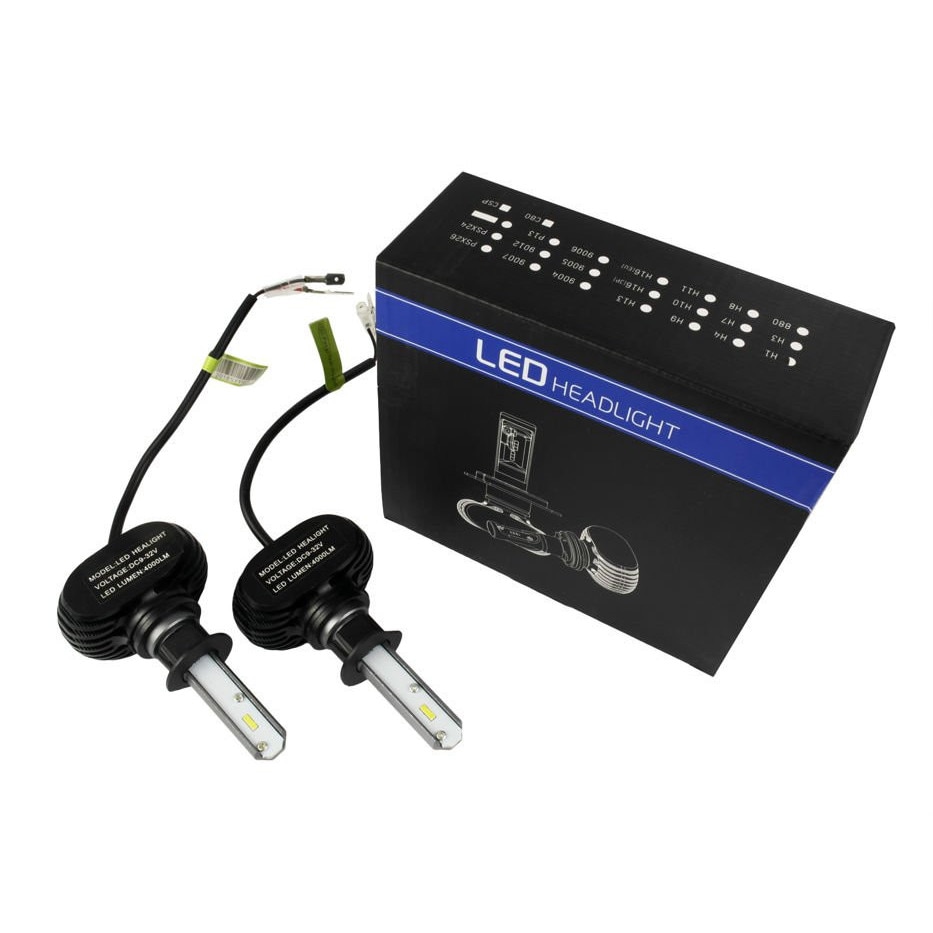 Becuri H1 LED, 50W, 8000 lm, Faza scurta - eMAG.ro